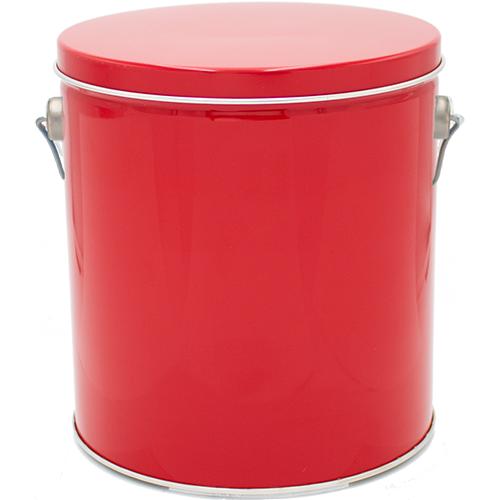 1- gallon red tin – popusrochester
